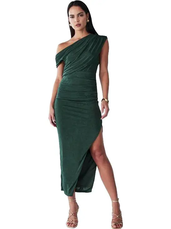 BWLDR Veleda Midi Dress - Khaki