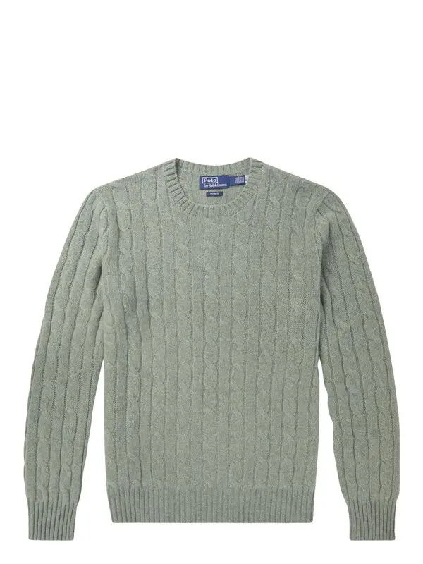 Polo Ralph Lauren Cable-knit Cashmere Sweater - Green
