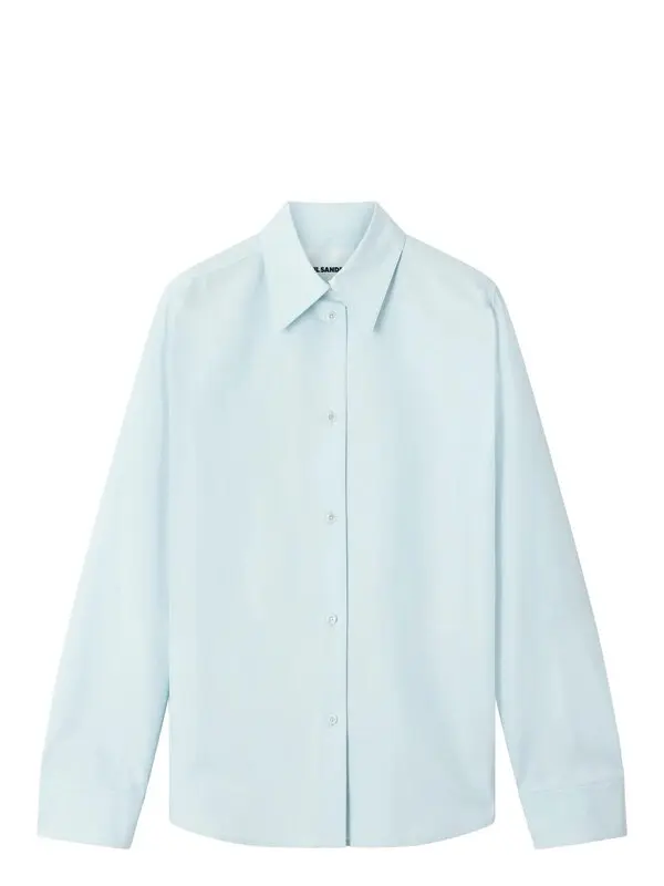 JIL SANDER Cotton-poplin Shirt - Blue