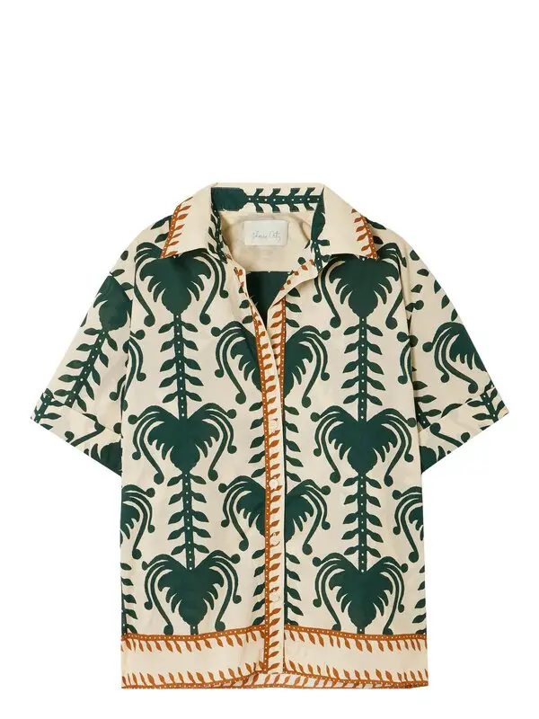 Johanna Ortiz Salty Promises Printed Shirt - Green