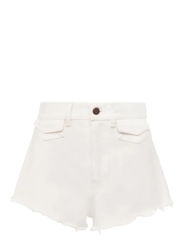 Chloé High-rise Mini Denim Shorts - White