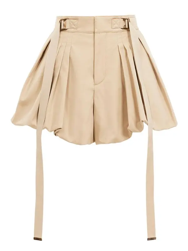 Chloé Mini Balloon Shorts - Smoky Beige