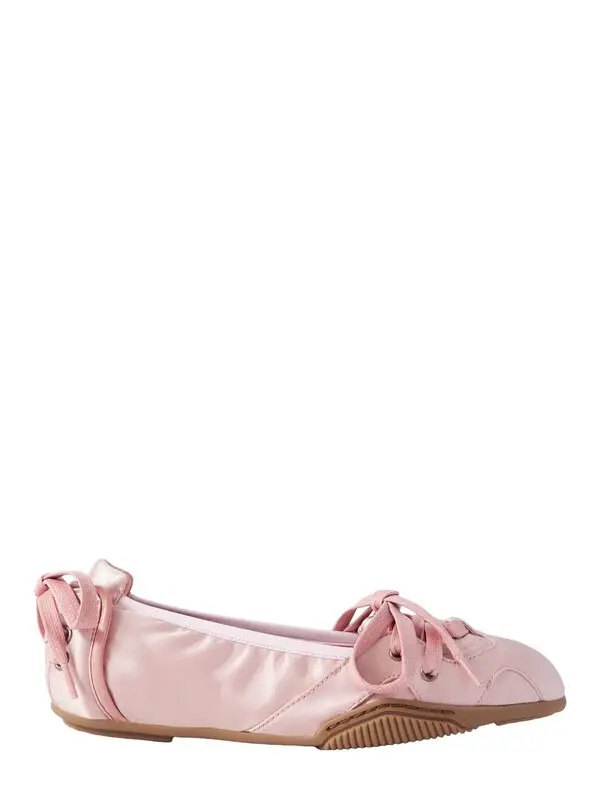 Acne Studios Bilaria Paneled Ballet Flats - Pink