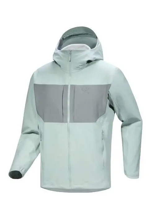 Arc'teryx Gamma Mx Hoodie Shell Jacket - Stone Green/dark Stone Grey