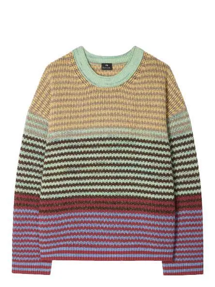 Paul Smith Textured Stripe Knitted Sweater - Green