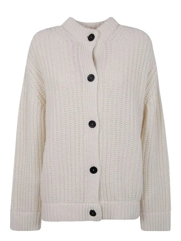 SEMICOUTURE Wool Knitted Cardigan - White
