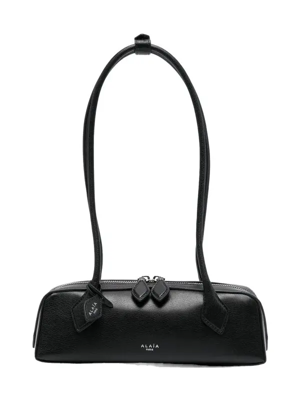 Alaïa Le Teckel Small Leather Shoulder Bag - Black