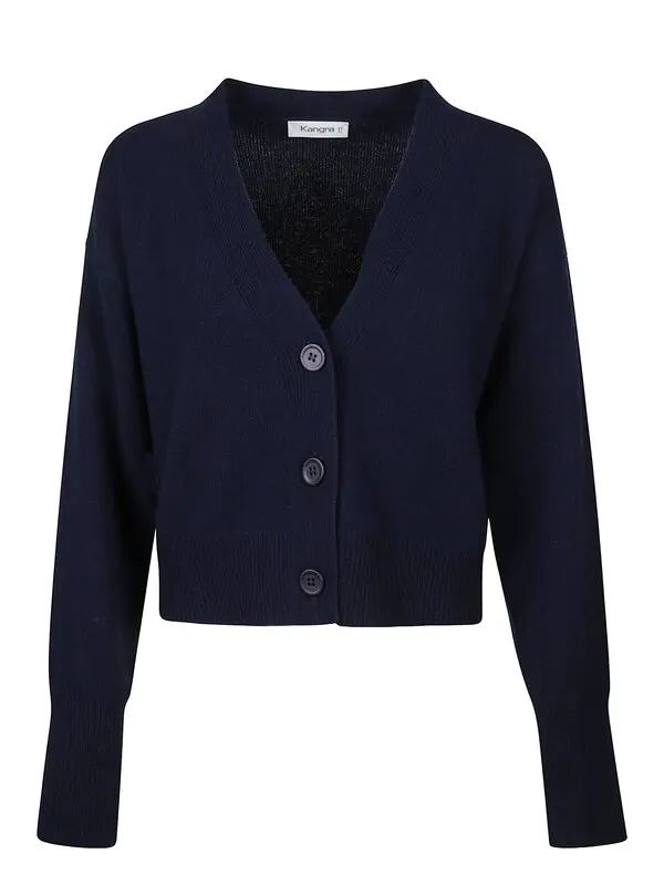 KANGRA Buttoned Cardigan Sweater - Blue