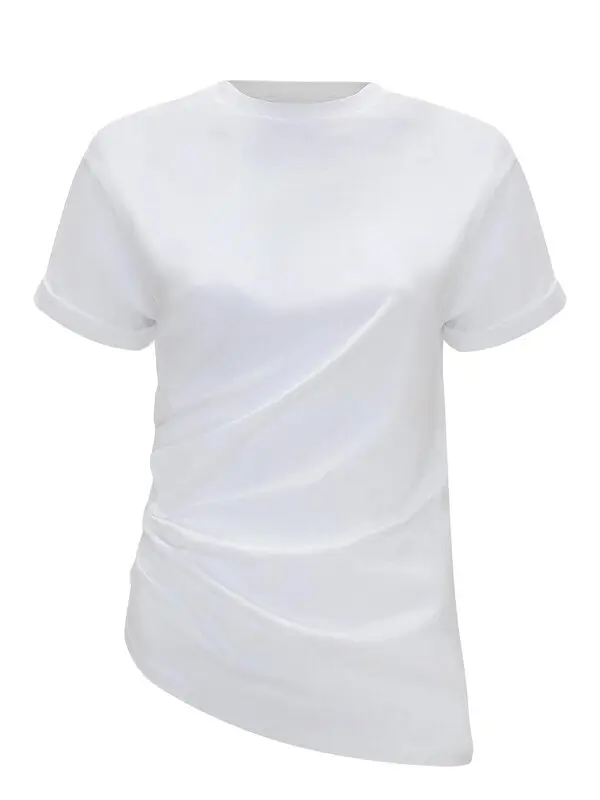 Victoria Beckham Gathered Detail T-shirt - White