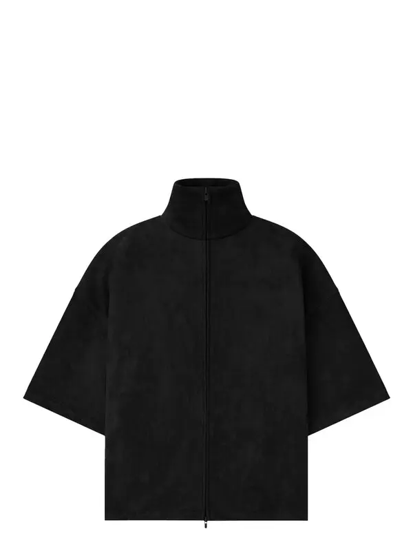 Fear Of God Suede Fleece High Neck Jacket - Black