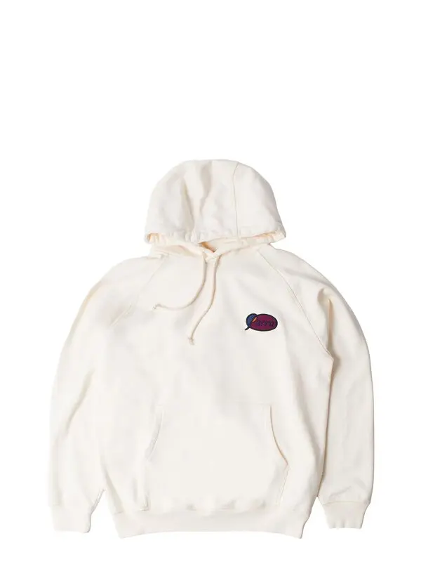 PARRA Circled Script Logo Hooded Sweatshirt - White