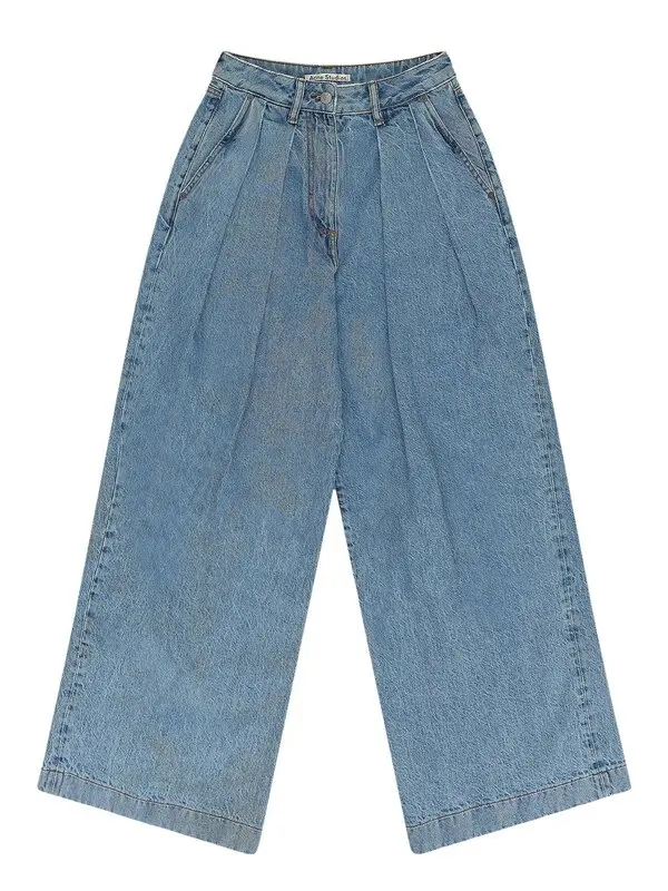 Acne Studios Pakita Denim Trousers - Blue