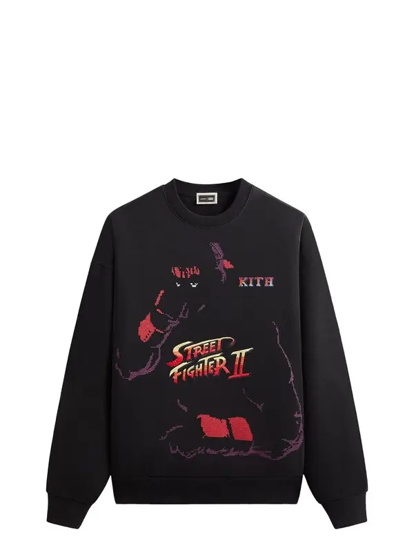 Kith X Capcom Ryu Nelson Crewneck - Black