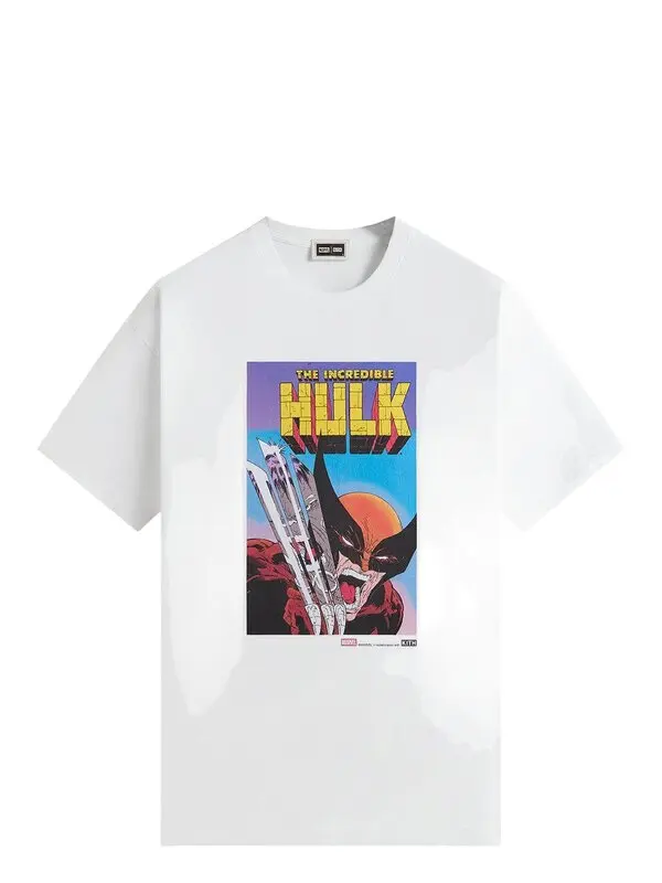 Kith X Marvel Hulk Vintage Tee - White