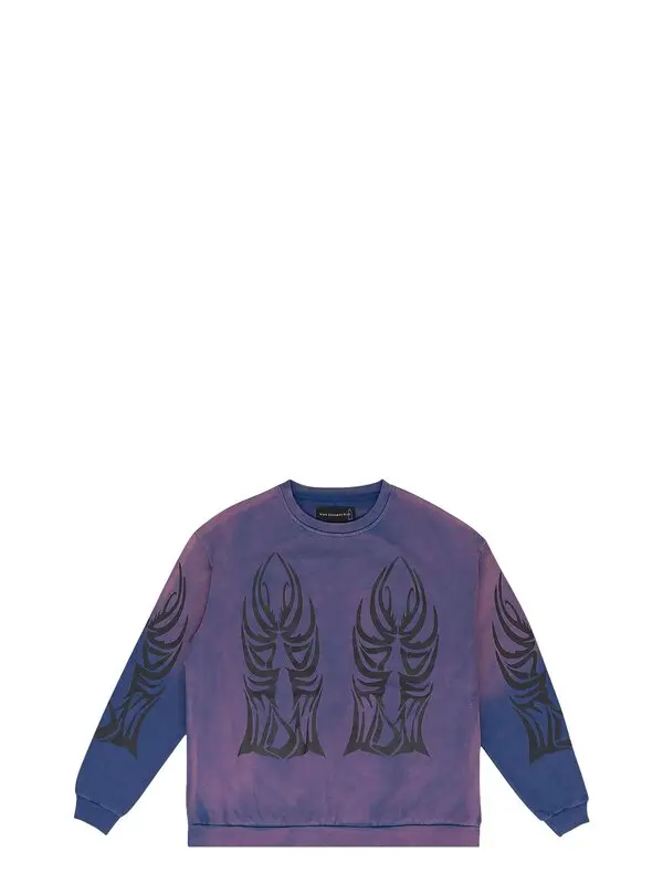 WHO DECIDES WAR BY EV BRAVADO Winged Logo Hooded Sweatshirt - Purple