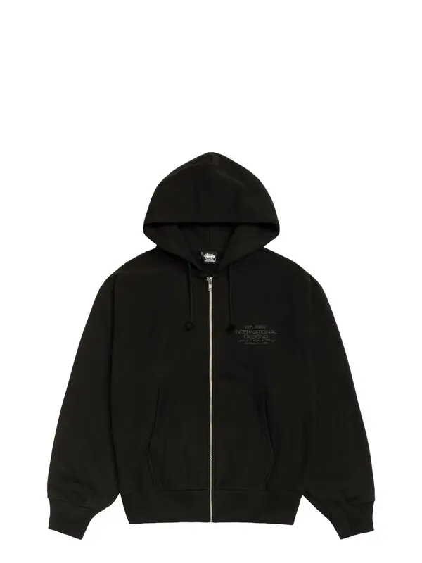 StÜssy International Designs Zip Hoodie - Black