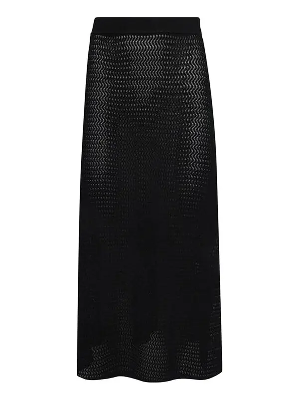 Victoria Beckham Midi Skirt - Black