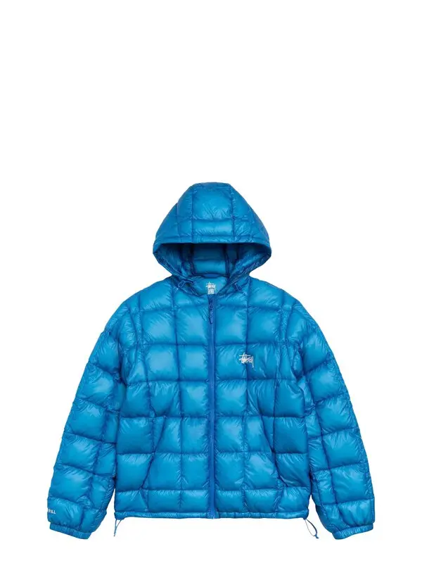 StÜssy Midweight Hooded Puffer - Blue
