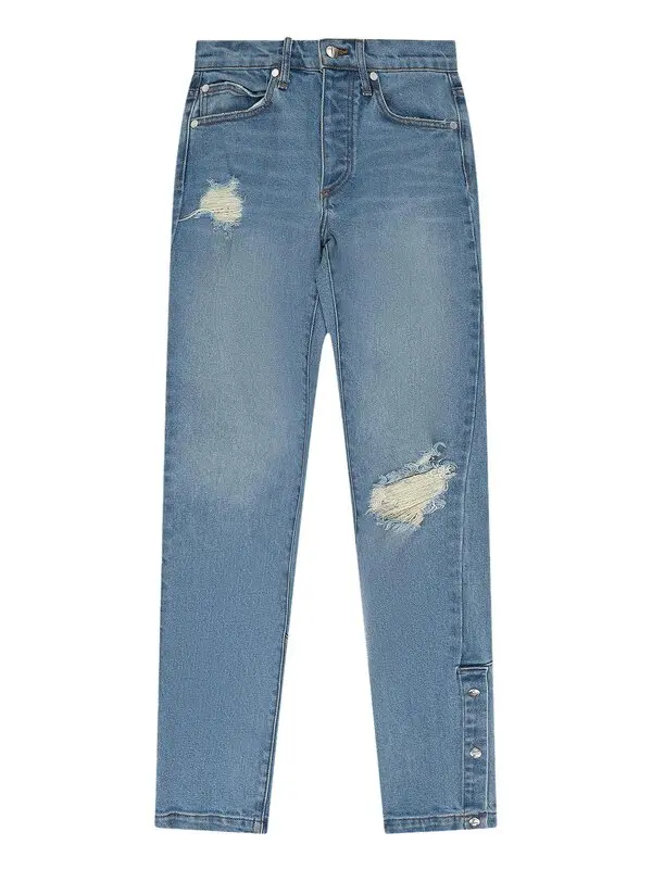 Rhude Snap Denim Jeans - Blue