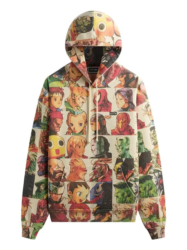 Kith X Marvel Vs. Capcom Vintage Nelson Hoodie - Multicolor