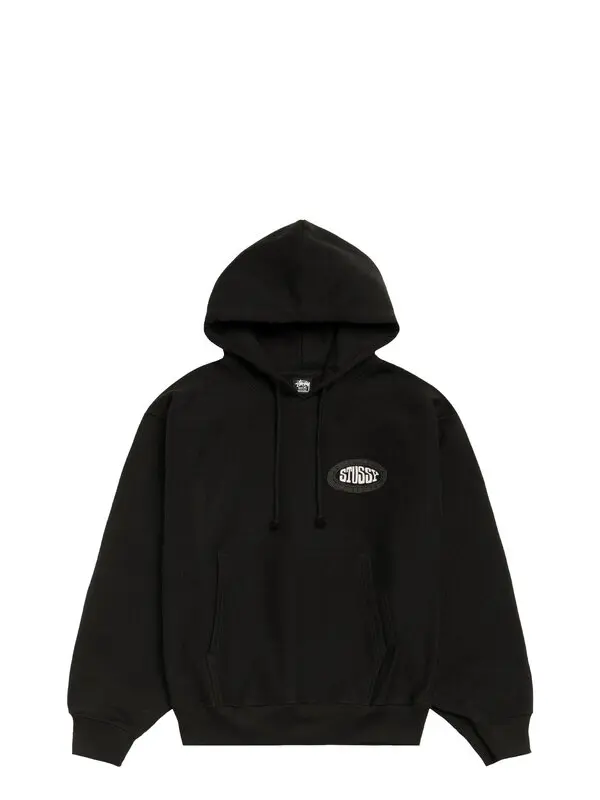 StÜssy Tile Oval Hoodie - Black