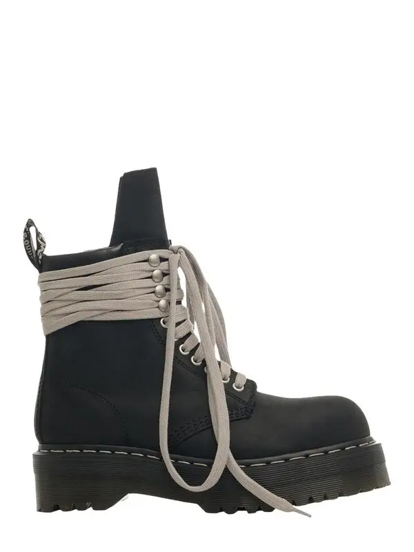 Rick Owens Dr. Martens X 1460 Quad Steel Toe Boots - Black