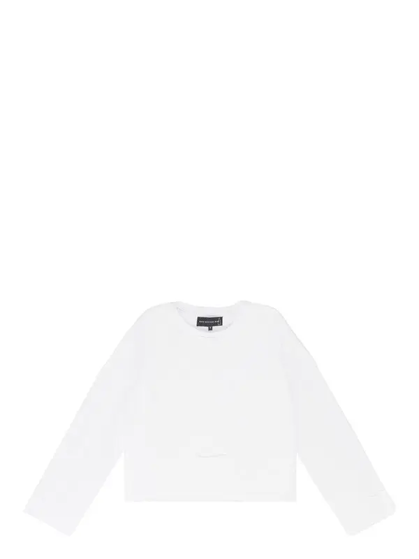WHO DECIDES WAR BY EV BRAVADO Amalgamated Window Long-sleeve T-shirt - White