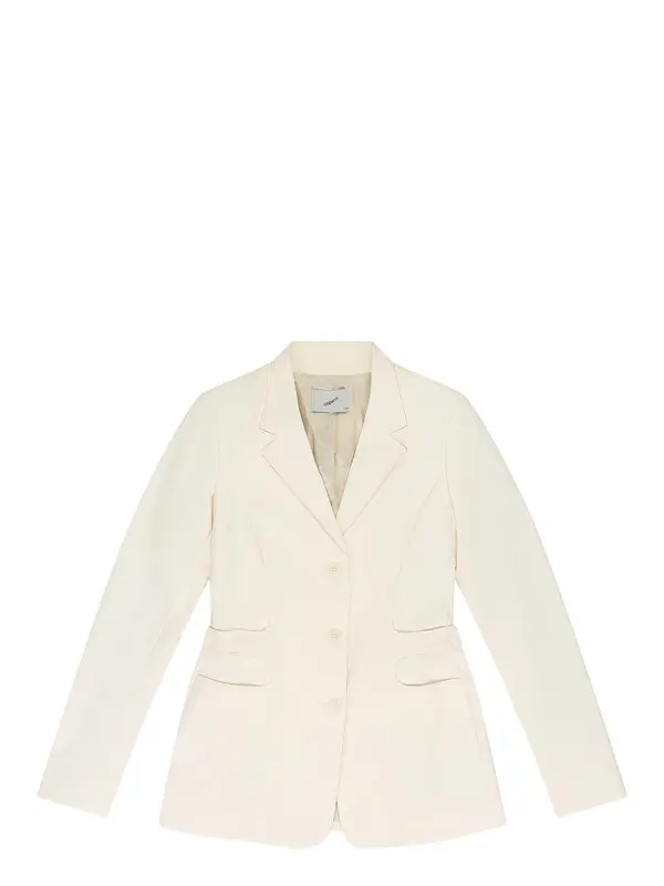 Coperni Trompe Loeil Belted Tailored Jacket - Cream