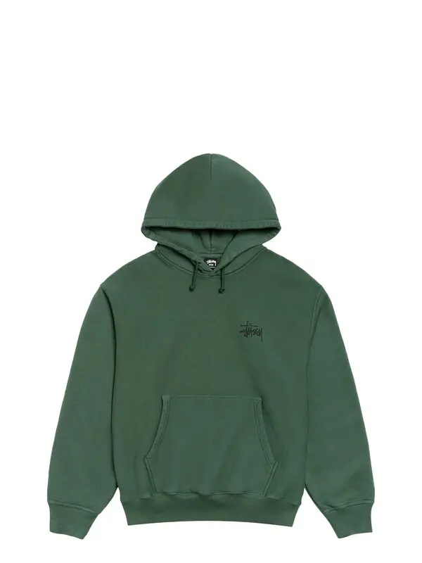 StÜssy Basic Pigment Dyed Hoodie - Green