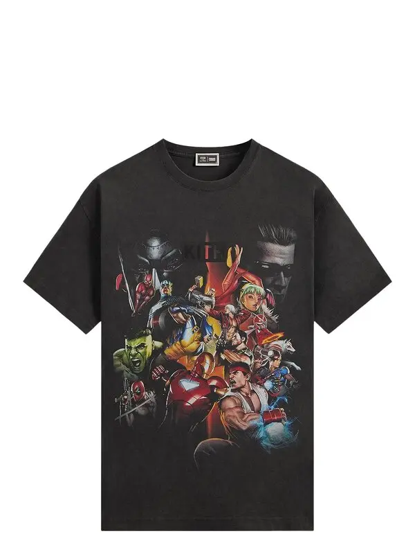 Kith X Marvel Vs. Capcom Ultimate Vintage Tee - Black