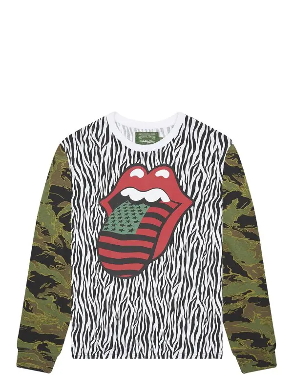 DENIM TEARS Rolling Stones Long-sleeve Tee - Multicolor