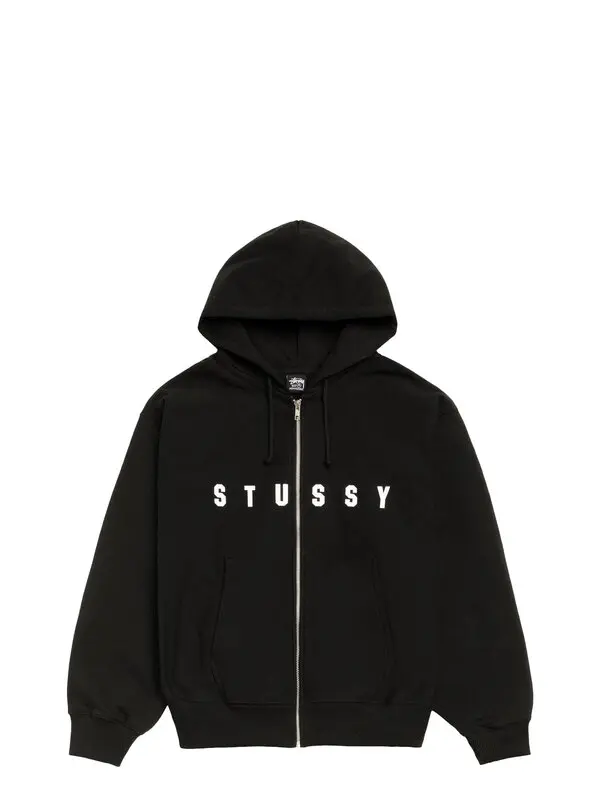 StÜssy Lens Zip Hoodie - Black