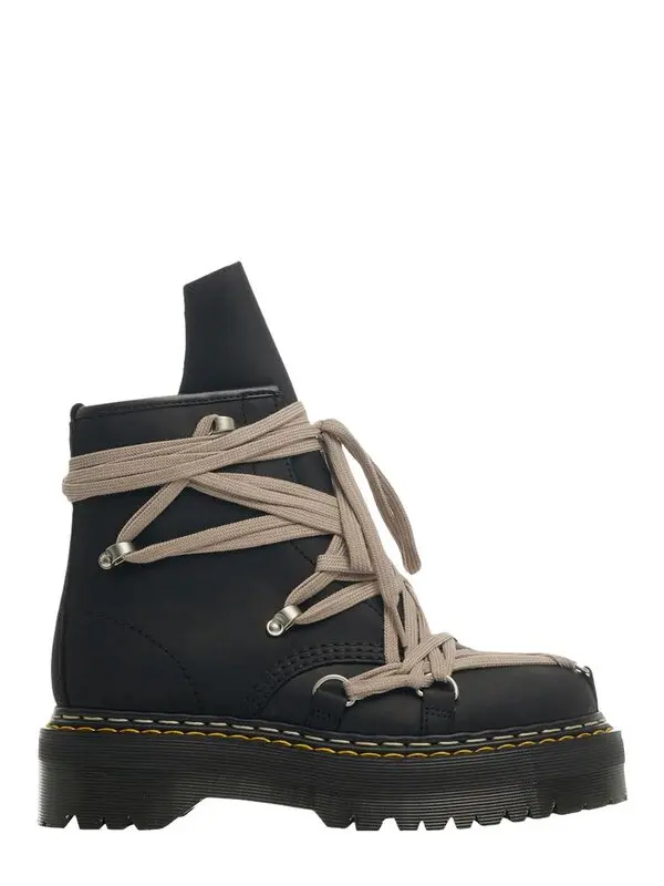 Rick Owens Dr. Martens X 1460 Quad Sole Megalace Boot - Black