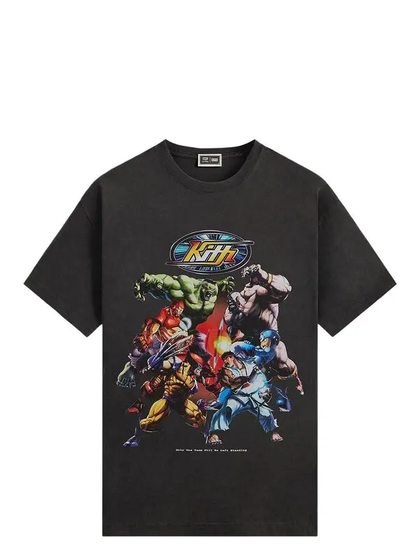 Kith X Marvel Vs. Capcom Final Fight Vintage Tee - Black
