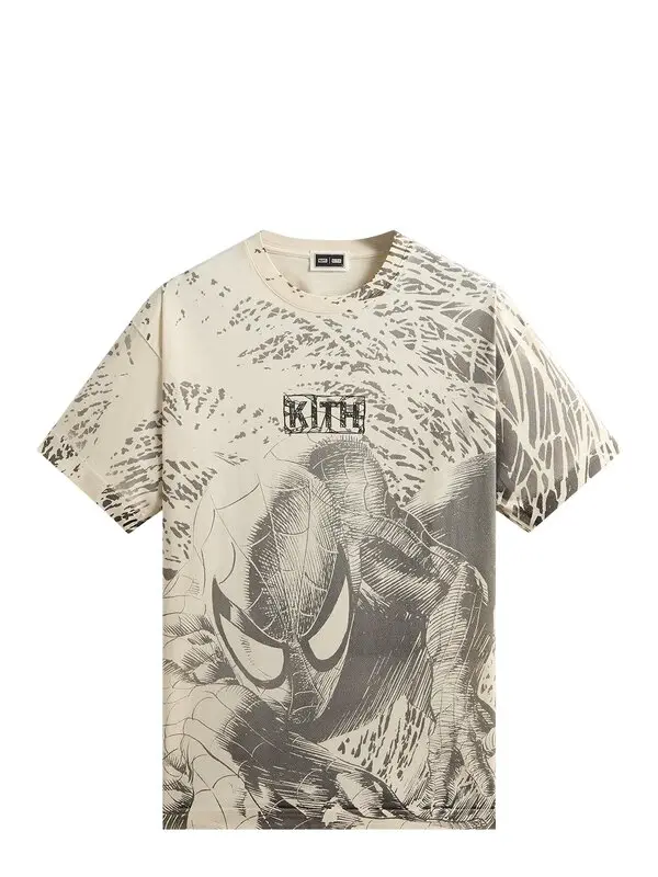 Kith X Marvel Spiderman Printed Tee - Black