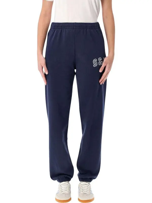 SPORTY & RICH Logo Pants - Blue