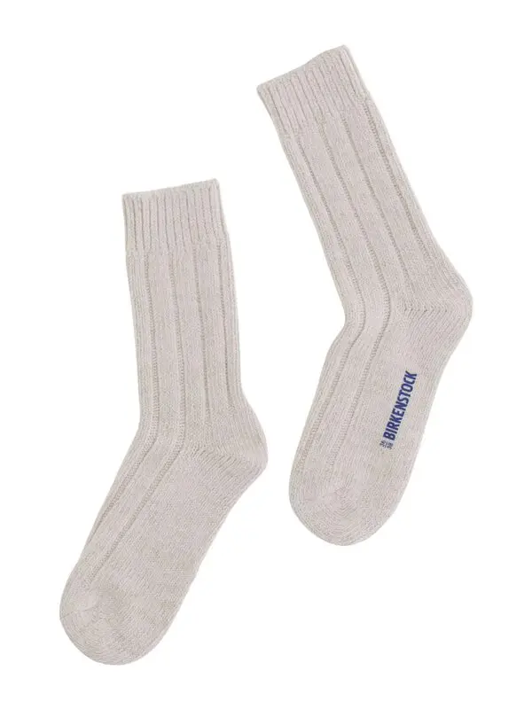 BIRKENSTOCK Ribbed Socks - White