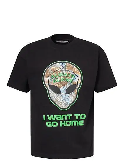 ANTI SOCIAL SOCIAL CLUB Redneck Alien Graphic-print Cotton T-shirt - Black