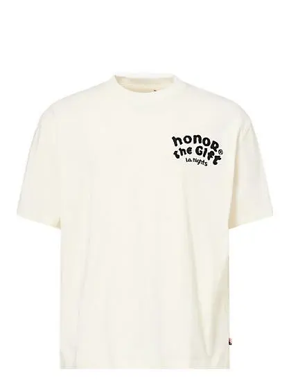 HONOR THE GIFT La Nights Short Sleeve Cotton T-shirt - White