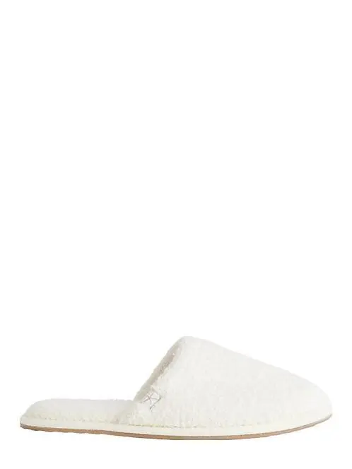 Barefoot Dreams Woven Slippers - Cream
