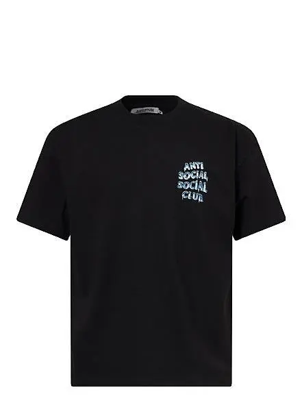 ANTI SOCIAL SOCIAL CLUB Icy Mind Games Logo-print Cotton T-shirt - Black