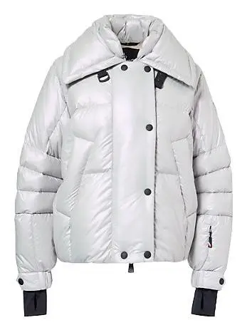 Moncler Jeita Padded Shell-down Bomber Jacket - Silver