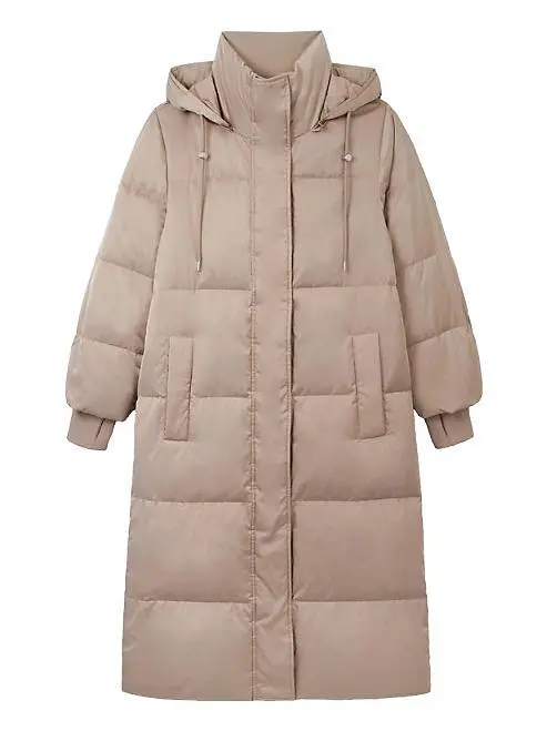 THE WHITE COMPANY Quilted Hooded Shell-down Puffer Coat - Hazelwood