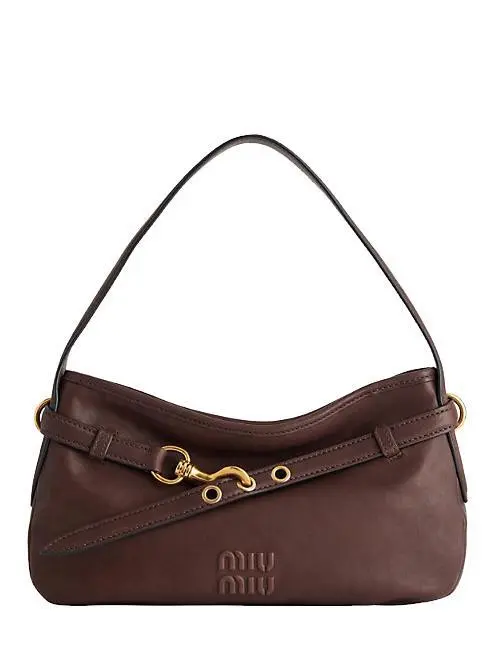 Miu Miu Aventure Leather Shoulder Bag - Radica