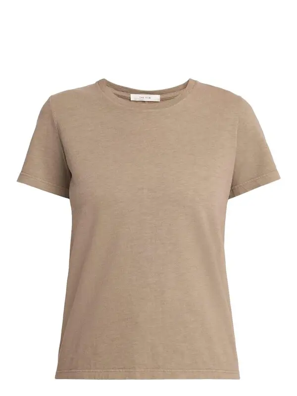 THE ROW Wesler Cotton T-shirt - Light Sepia