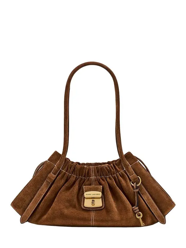 Marc Jacobs Suede Satchel Crossbody Bag - Copper