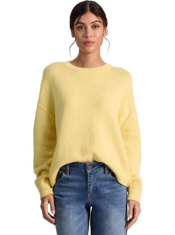 Alice + Olivia Ensley Crewneck - Yellow