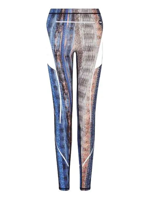 Giorgio Armani Neve Printed Jersey Leggings - Blue