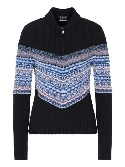 Giorgio Armani Neve Jumper In Virgin Wool And Mohair Jacquard - Red