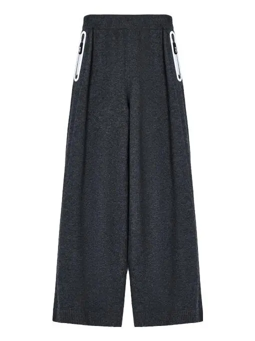 Giorgio Armani Neve Wide Leg Trousers - Black / White / Pink / Gray